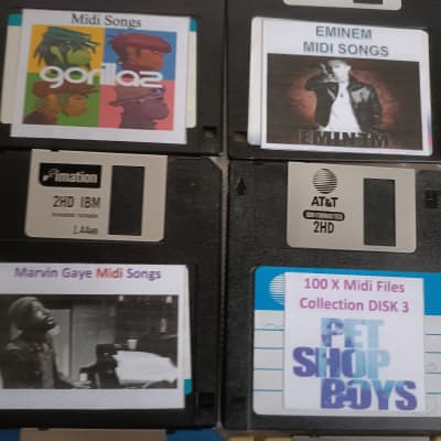 Midi Song Diskettes - Retro Midi Songs Files Floppy Disk - | Reverb