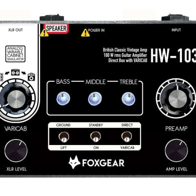 Foxgear HW-103 100W British Classic Guitar amplifier | Reverb