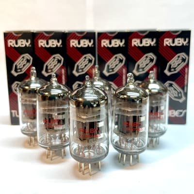 Ruby 6 Pack 12AX7AC5 HG Preamp Tubes | Reverb Canada