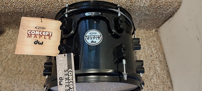 PDP 10" Tom Concept Maple - Pearlescent Black | Reverb