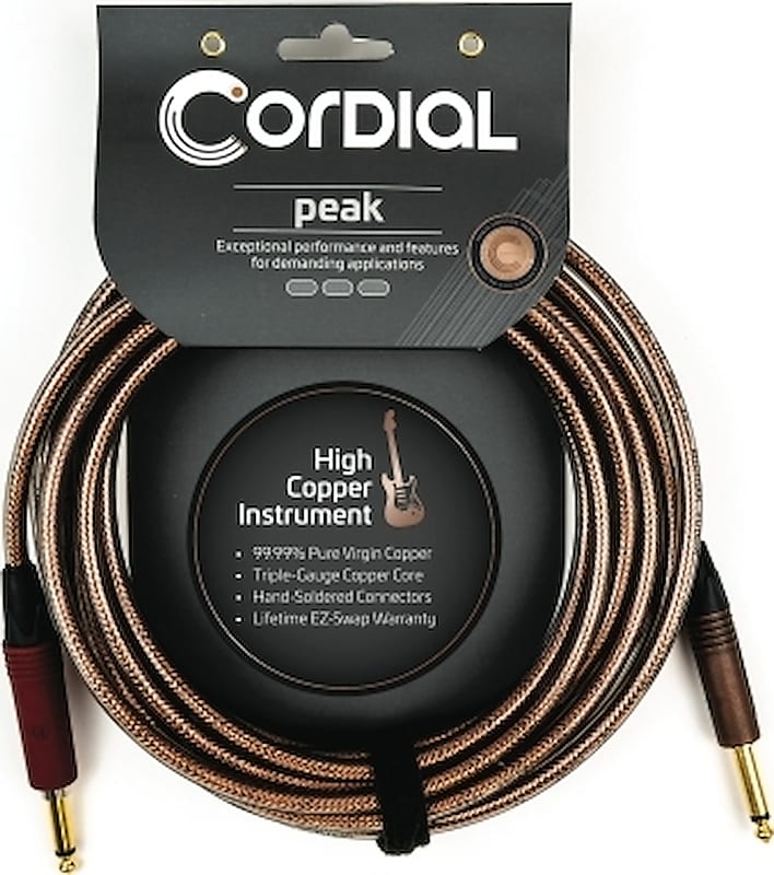 Premium High-Copper Instrument Metal Cable - Peak Series 6 | Reverb