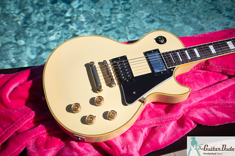 Fernandes Burny RLC-60 les Paul Custom - White | Reverb