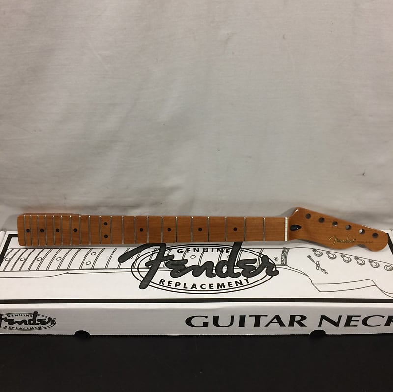 Fender Roasted Maple Telecaster Replacement Neck, Modern C | Reverb