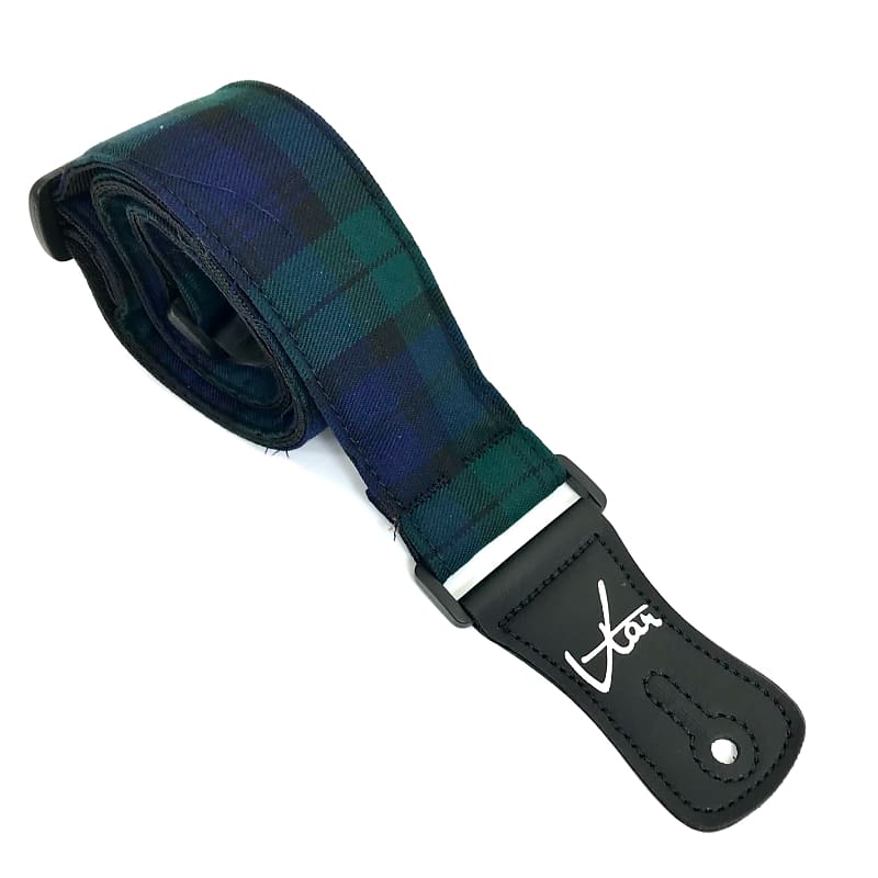 Vtar Tartan Plaid Design Acoustic Electric Guitar Strap with | Reverb