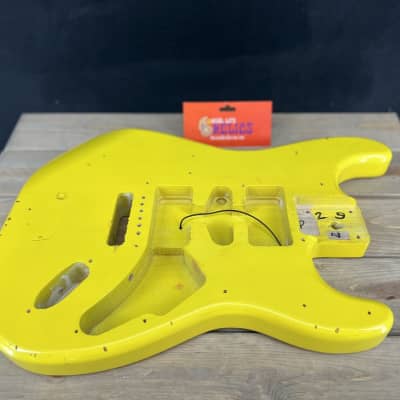 Real Life Relics Strat® Body Aged Yellow Lightweight | Reverb
