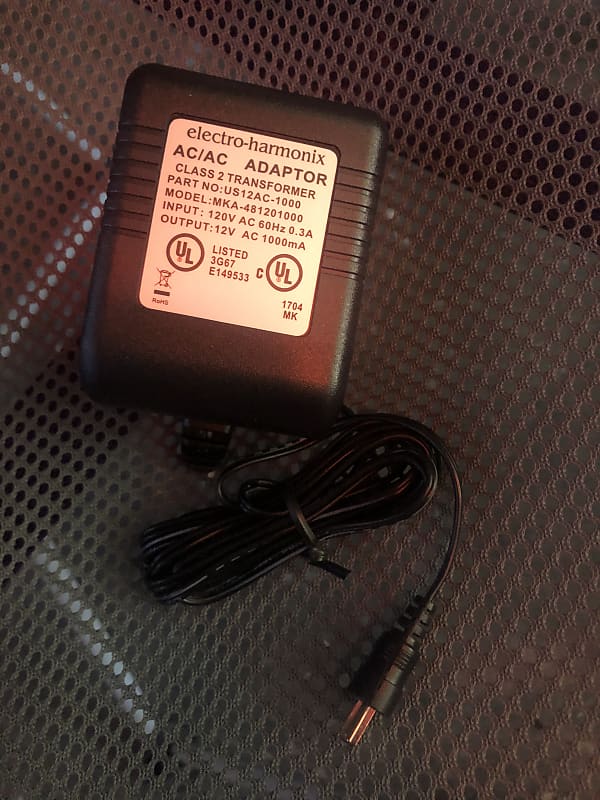 Electro-Harmonix AC/AC 12v adapter for wiggler pedal | Reverb