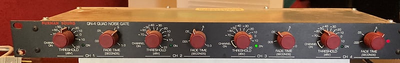 Furman Sound QN4 Quad Noise Gate Black w/ Red Knobs | Reverb