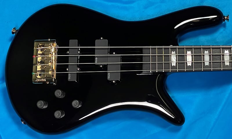 Spector Euro 4 Classic, Black Gloss w/ Rosewood and EMG's | Reverb