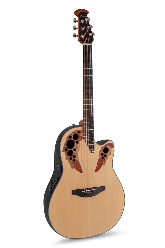 Ovation E-Acoustic Guitar Celebrity Elite Mid Cutaway Natural | Reverb