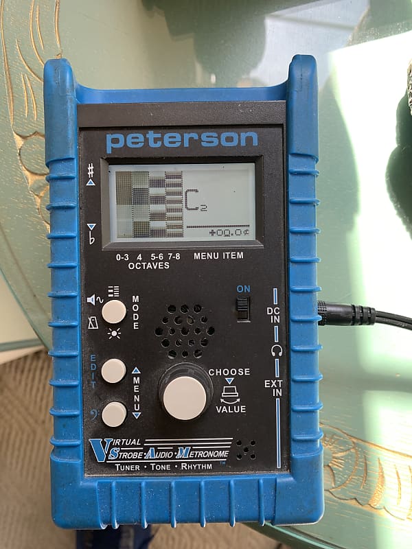 Peterson V-SAM virtual guitar strobe tuner nice shape | Reverb