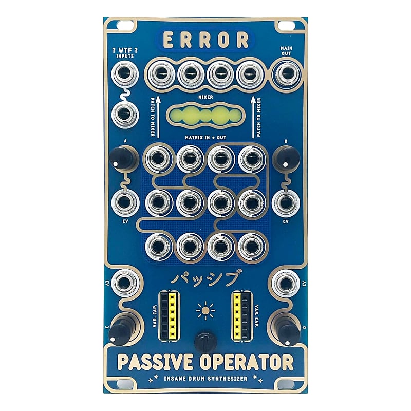 Error Instruments Passive Operator Eurorack Drum Synth | Reverb UK