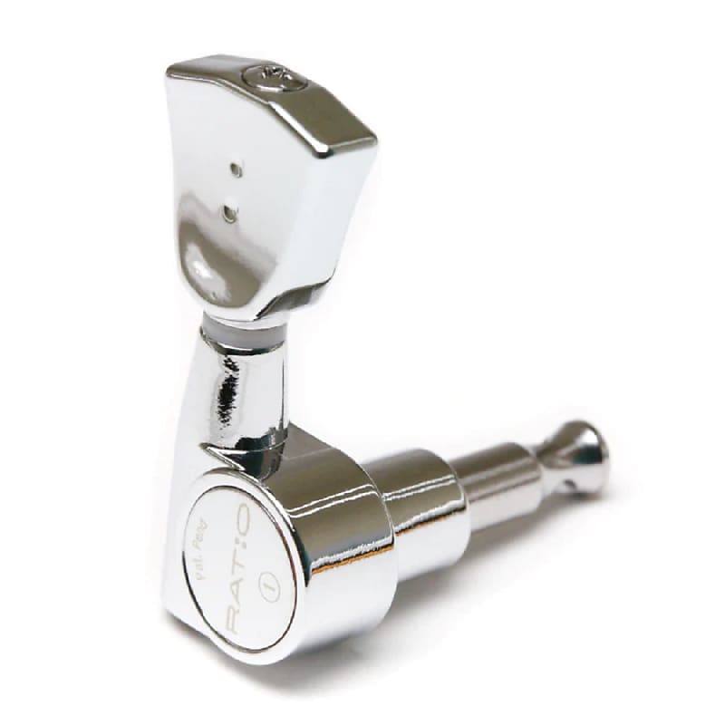 Graph Tech Ratio 3x3 2-Pin Tuners, Vintage Buttons, BLACK, | Reverb