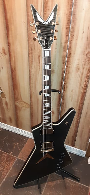 Dean Black Gold Z Explorer Made in Korea 6 String Electric | Reverb