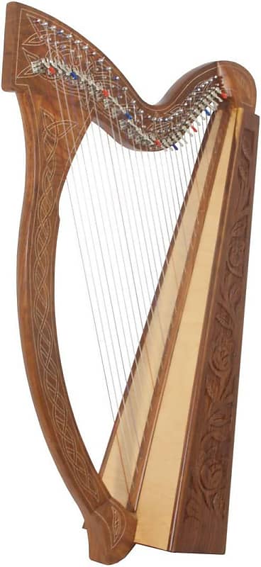 Roosebeck Minstrel Harp 29-String w/Full Chelby Levers - | Reverb