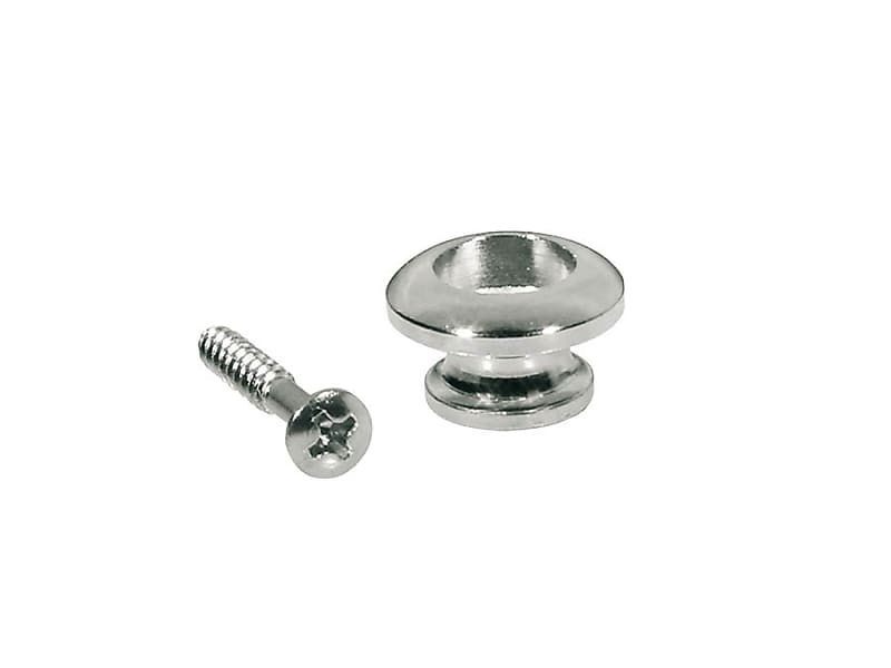 Strap buttons, metal, with screw, v-model, diameter 15mm, | Reverb