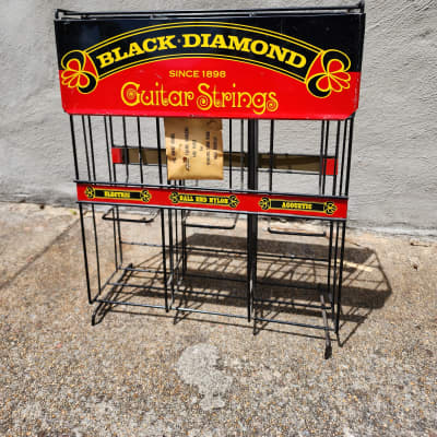 Vintage 1960's Black Diamond Guitar String Display | Reverb