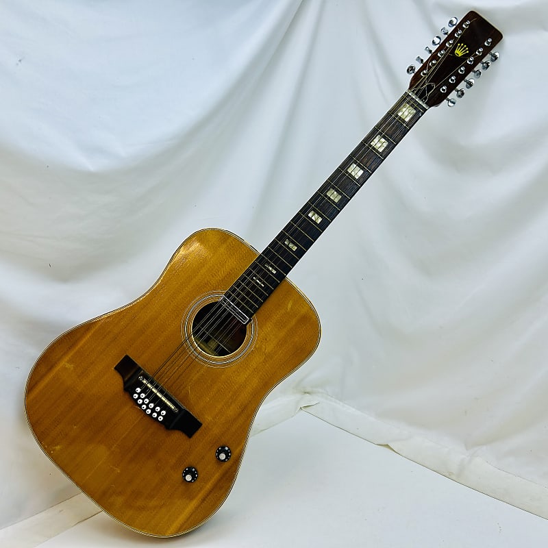 Vintage Crown 12 String Acoustic Electric Guitar K-T300 - | Reverb