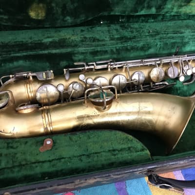 Conn Chu Berry Tenor Saxophone 1927 208xxx - Silver/Gold - | Reverb
