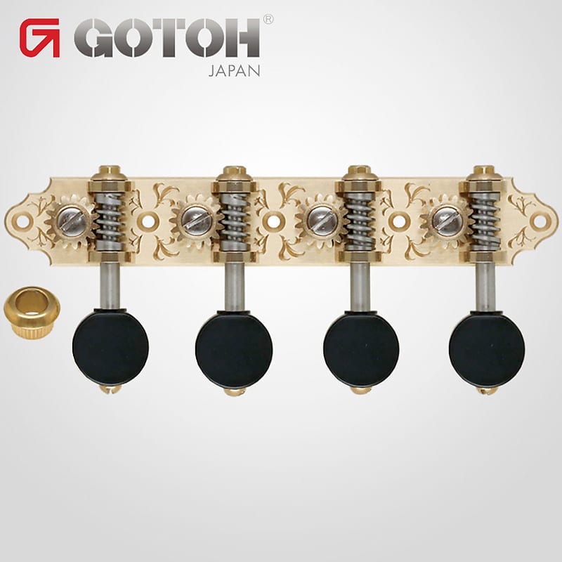 NEW Gotoh MA510 "A Style" Tuning Keys Mandolin Pegs Black | Reverb