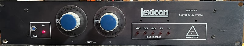 Lexicon Model 92 1980s - Black anodized | Reverb