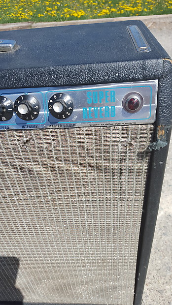 Fender Super Reverb 1970s Black and Silver | Reverb