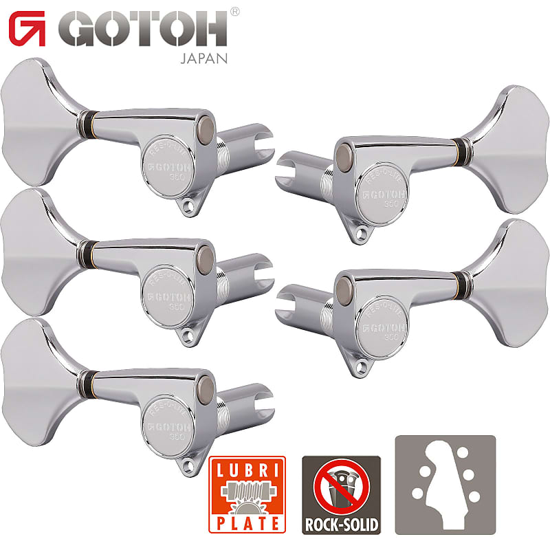 NEW Gotoh GB350 RES-O-LITE L2+R3 Aluminum Bass 5-String | Reverb