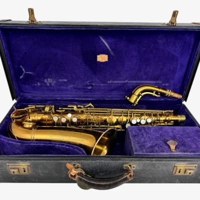 Vintage Conn transitional tenor saxophone naked lady | Reverb