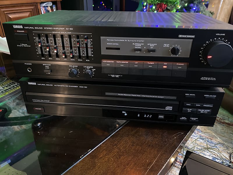 Yamaha amplifier and 5cd player fully functional Av-50/cdc50 | Reverb
