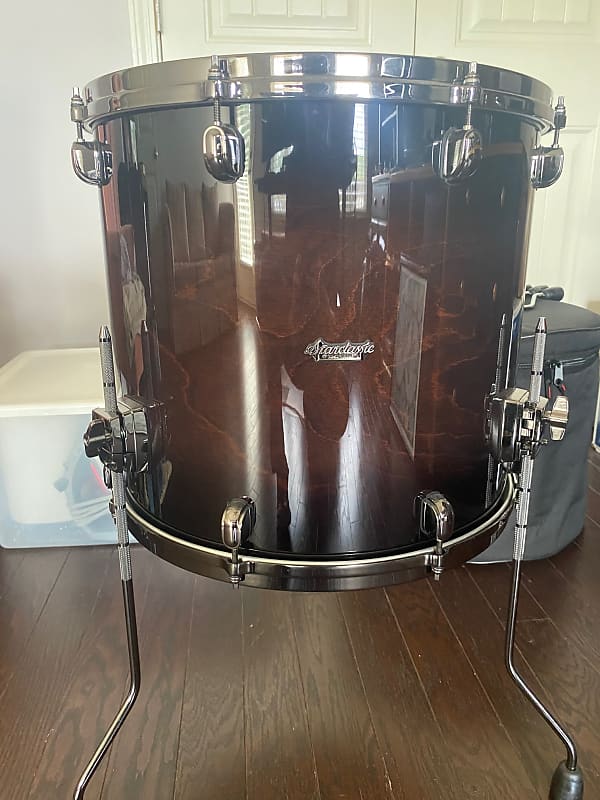 Tama Starclassic Maple Floor Tom 2022 - Dark Mocha Burst 18" | Reverb