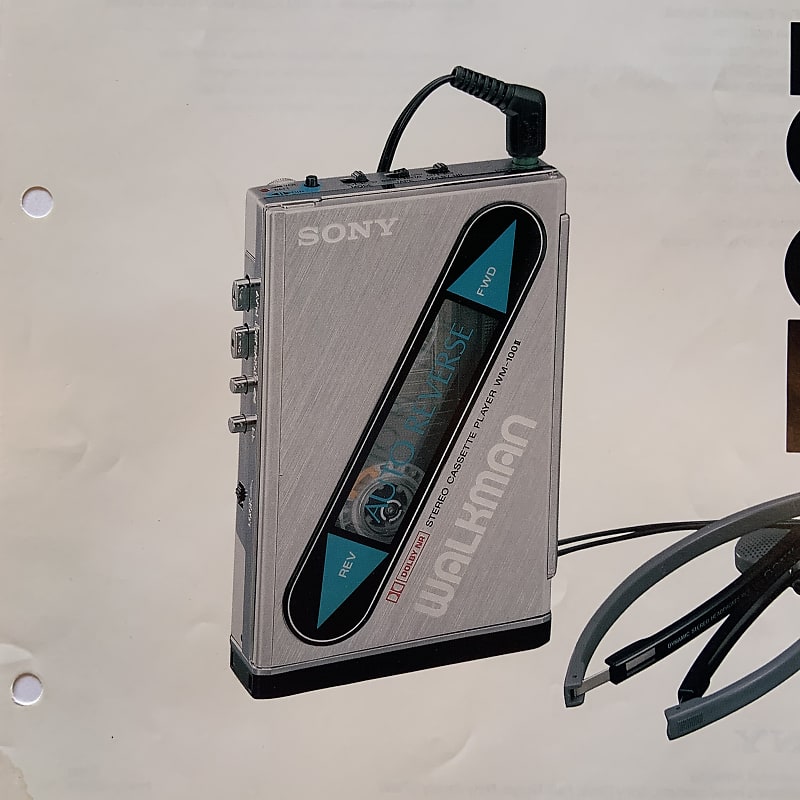 Sony WM-100II 1987 dealer sheet | Reverb