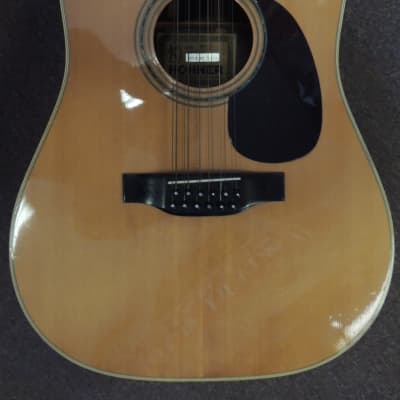 Hohner 12 String Acoustic HG12D 1970's Natural | Reverb