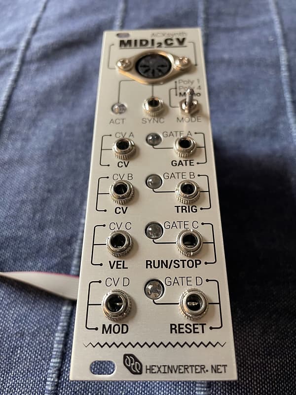 Hexinverter MIDI2CV - Open Box - Blue Gate Leds | Reverb