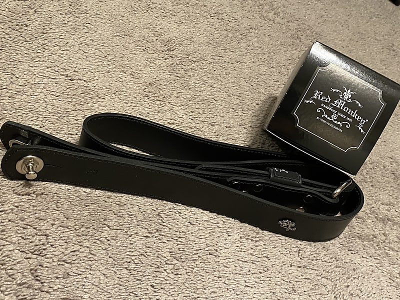 Red monkey Leather strap | Reverb