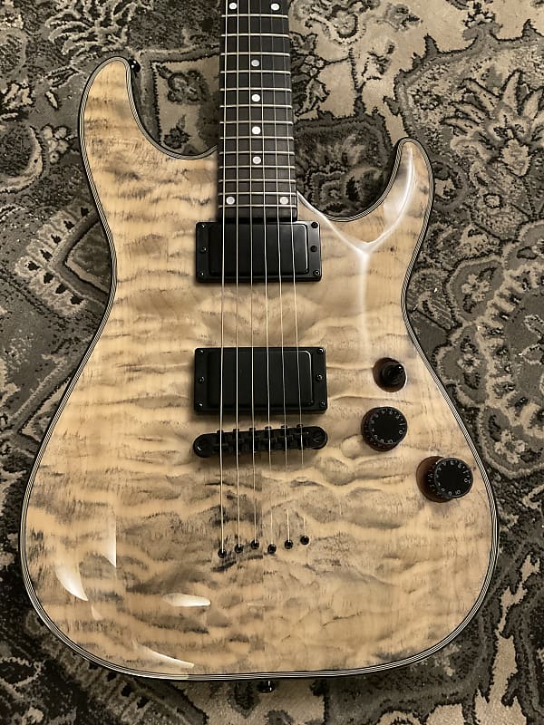 Schecter C-1 2020 Snow Leopard - Rare Beautiful Top! | Reverb