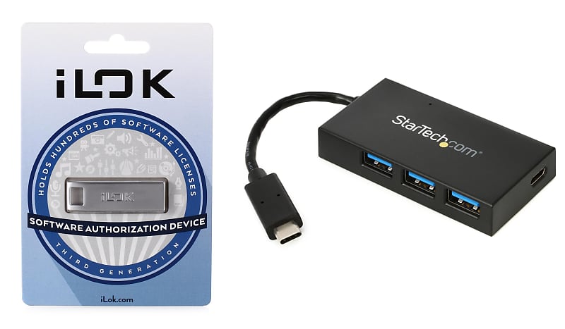 PACE iLok USB-A (3rd Generation) Bundle with Startech 4-Port | Reverb