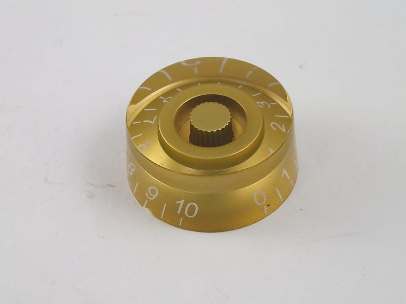 2 Gold Speed Dial Knobs for USA Gibson Les Paul, SG & PRS | Reverb