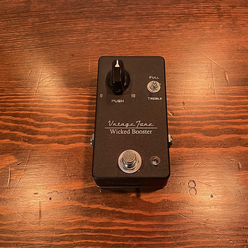 Vintage Tone Wicked Booster - Silicon Treble Booster - Black | Reverb