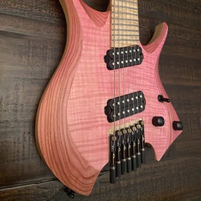 NK headless 7 string guitar Pink Strandberg Killer. | Reverb UK