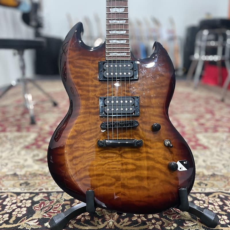 ESP LTD Viper-256 - Dark Brown Sunburst | Reverb