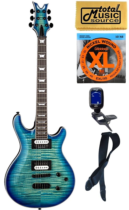 Dean Icon Select Flame Top Electric Guitar, Ocean Burst, | Reverb