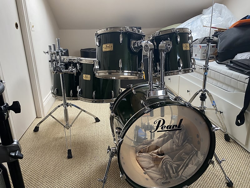 Pearl Masters Drum Kit w hardware and hardcase cases | Reverb UK