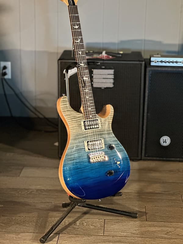 PRS SE Custom 24, Blue Fade, Limited Edition Color W/ Free | Reverb