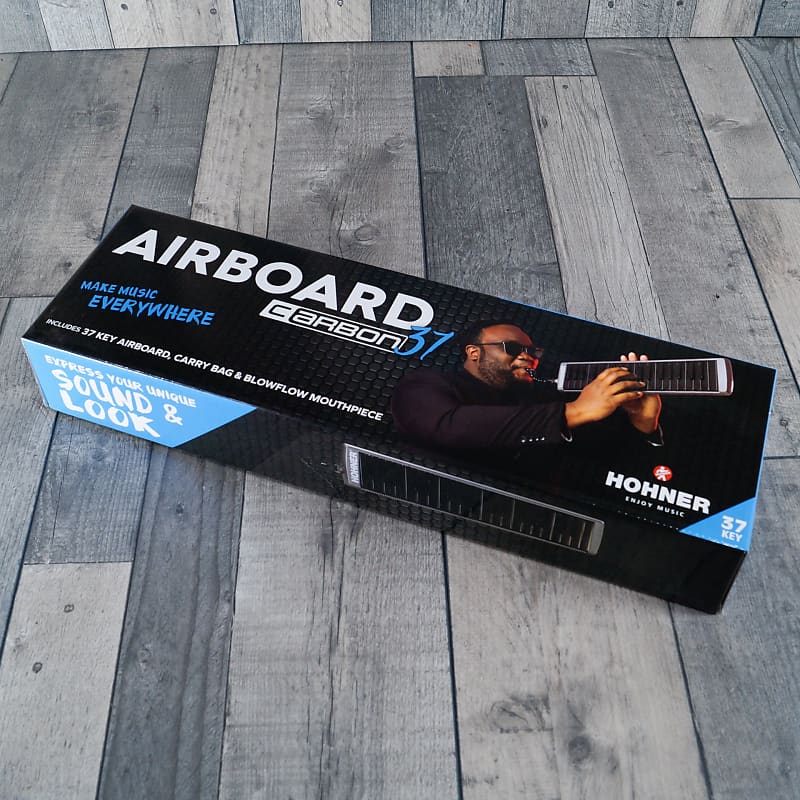 Hohner Airboard 37 'Carbon' Melodica (White Logo & Case Trim) | Reverb