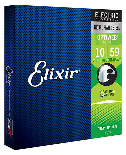 Elixir Optiweb 7 strings 10-59 (3packs) | Reverb