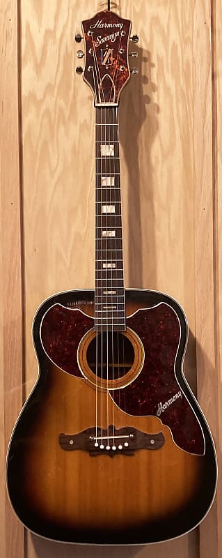 Harmony Sovereign Deluxe Jumbo H - 1265 Acoustic Guitar 1967 | Reverb