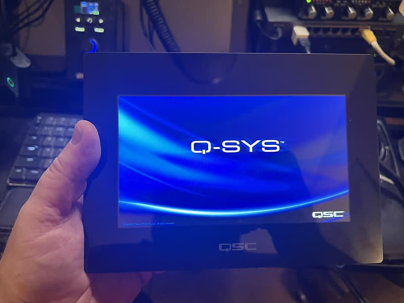 QSC TSC-7T-BK Q-SYS 7" Desktop Touch Screen | Reverb