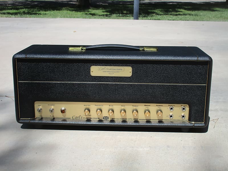 JTM-45 Style Head 45W KT66s Carl's Custom Amps CPC-45M Black | Reverb
