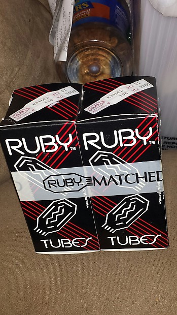Ruby E34L Matched Pair Of Power Tubes El34 Upgrade | Reverb