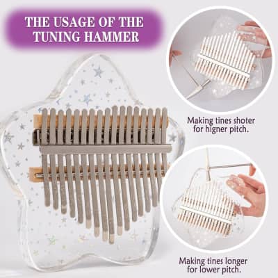 Thumb Piano 17 Keys-Star Crystal Acrylic Finger | Reverb
