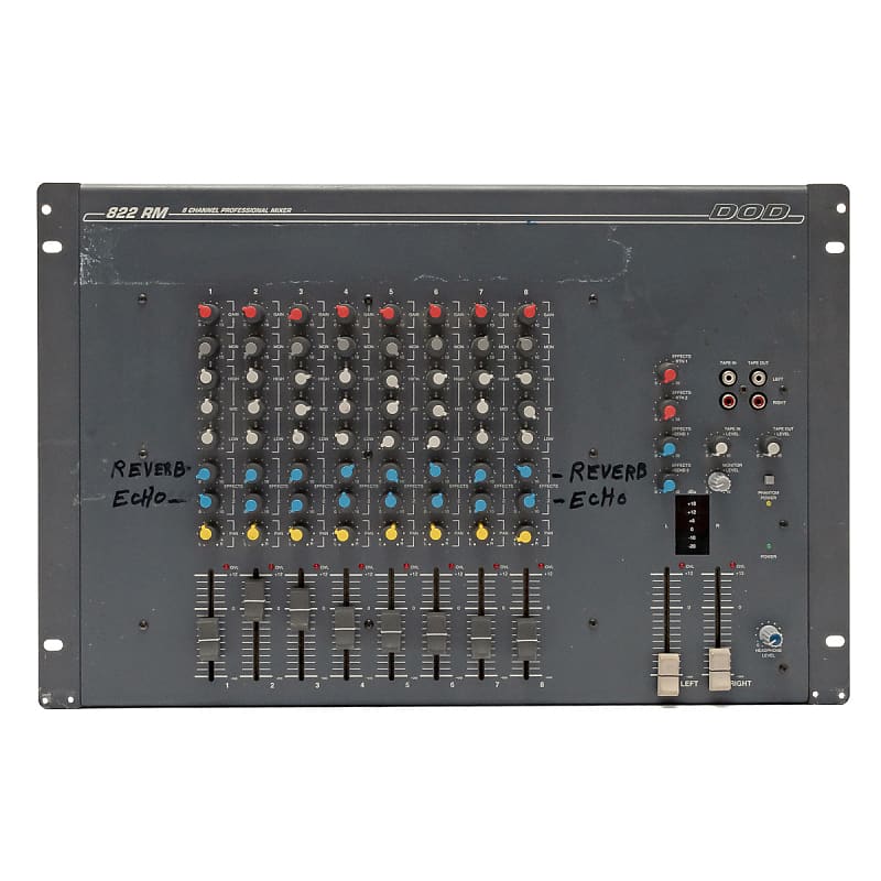 DOD - 822 RM - 8-Channel Rackmount Audio Mixer w/ PSU - x6680 | Reverb